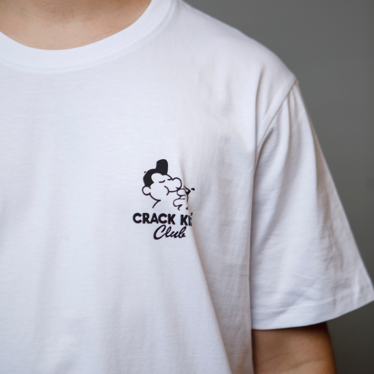 Tshirt Crack Kids Club White